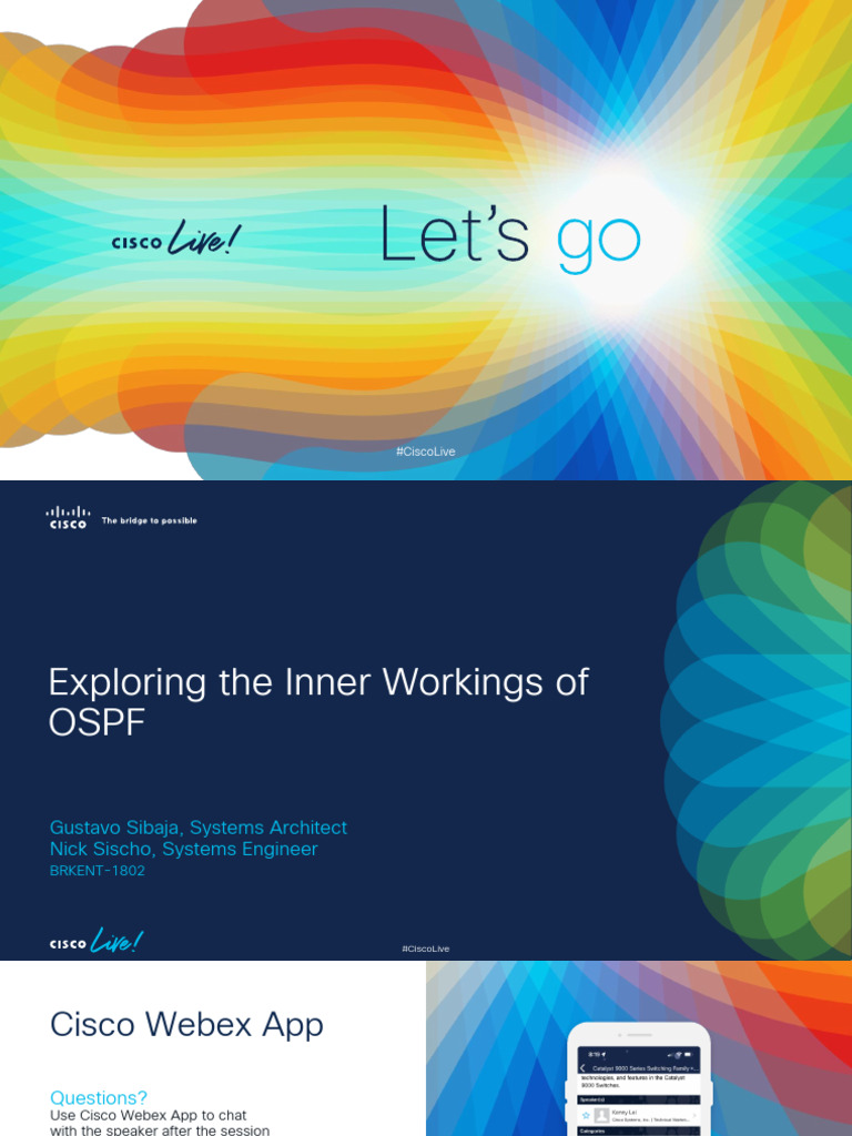 Exploring the Inner Workings of OSPF – BRKENT-1802 | PDF | Routing | Network Architecture