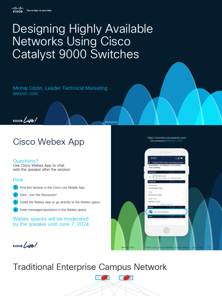 Designing Highly Available Networks Using Catalyst 9000 Series Switches ...