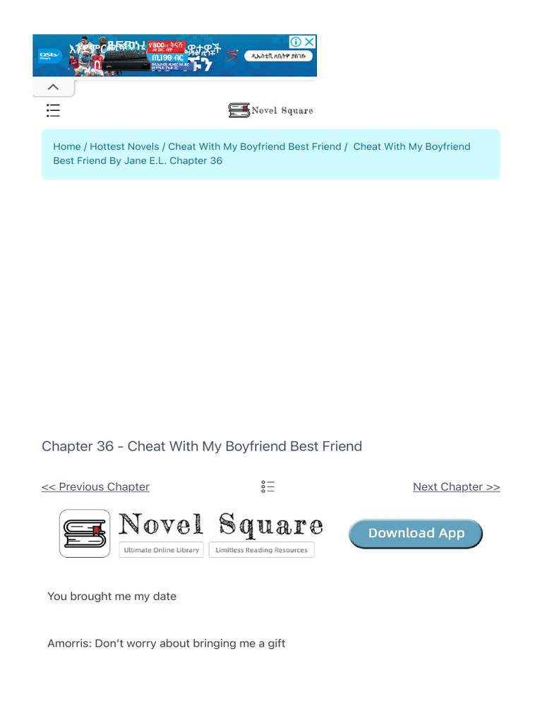 Chapter 36 - Cheat With My Boyfriend Best Friend - Novel Square | PDF