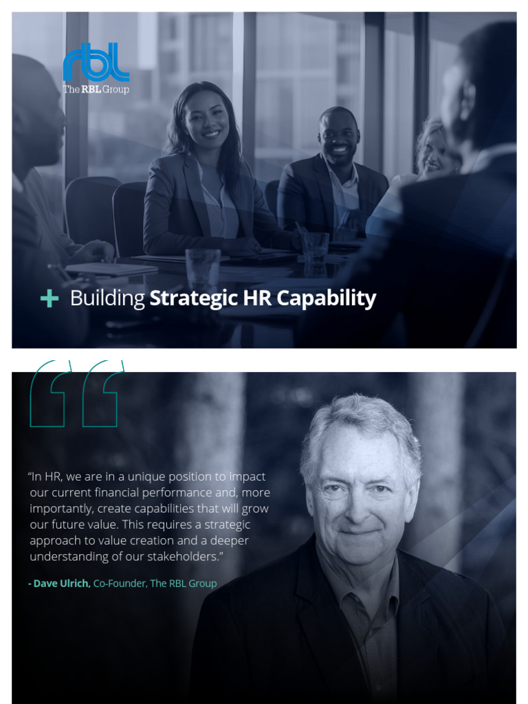 Strategic HR Capability Building | PDF | Leadership | Learning