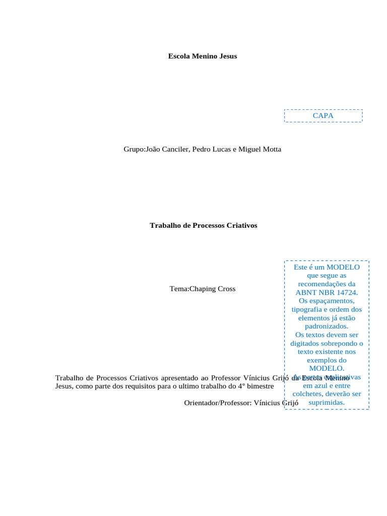 Corrida de Tampinhas: Chaping Cross | PDF