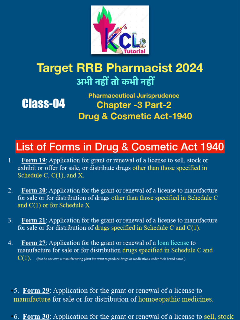 Class 4 RRB_33923067 | PDF | Drugs | License