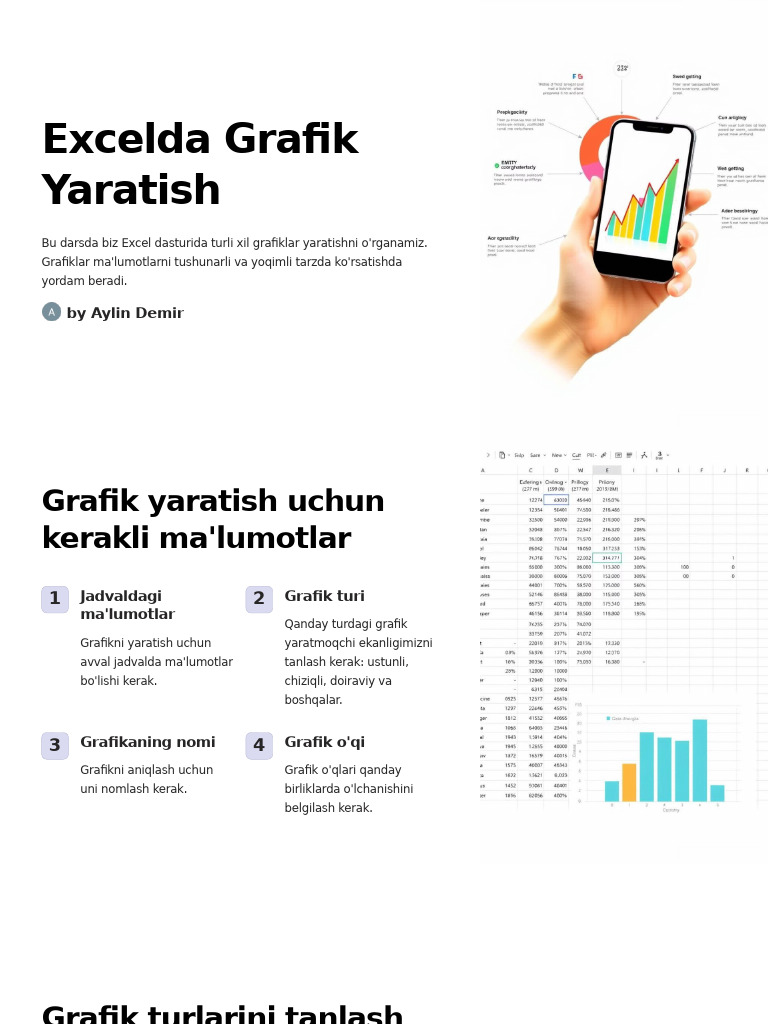 Excelda Grafik Yaratish | PDF
