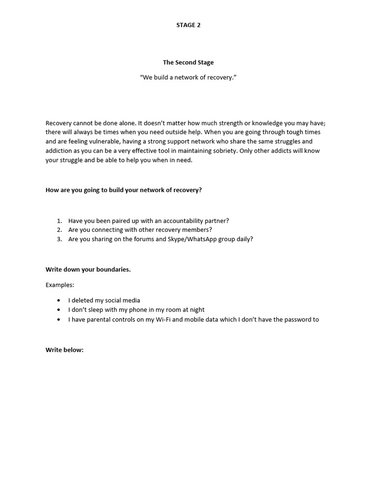 Stage 2 Worksheet | PDF