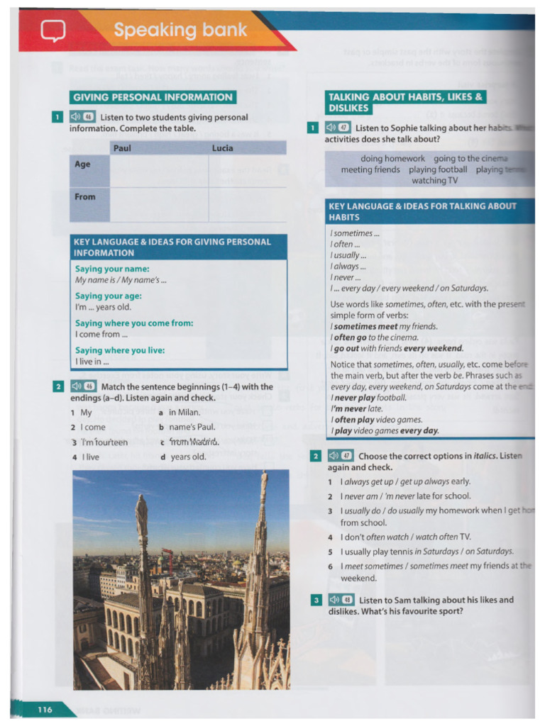 Speaking bank KET | PDF