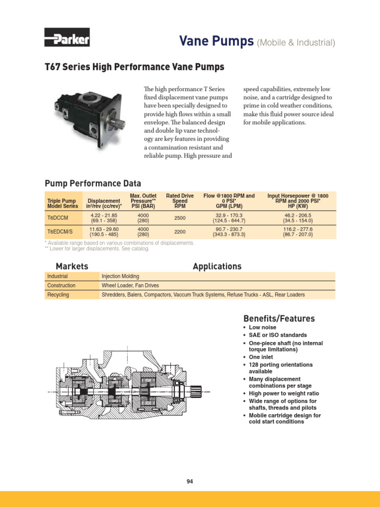 t67 series | PDF | Pump | Motor Vehicle