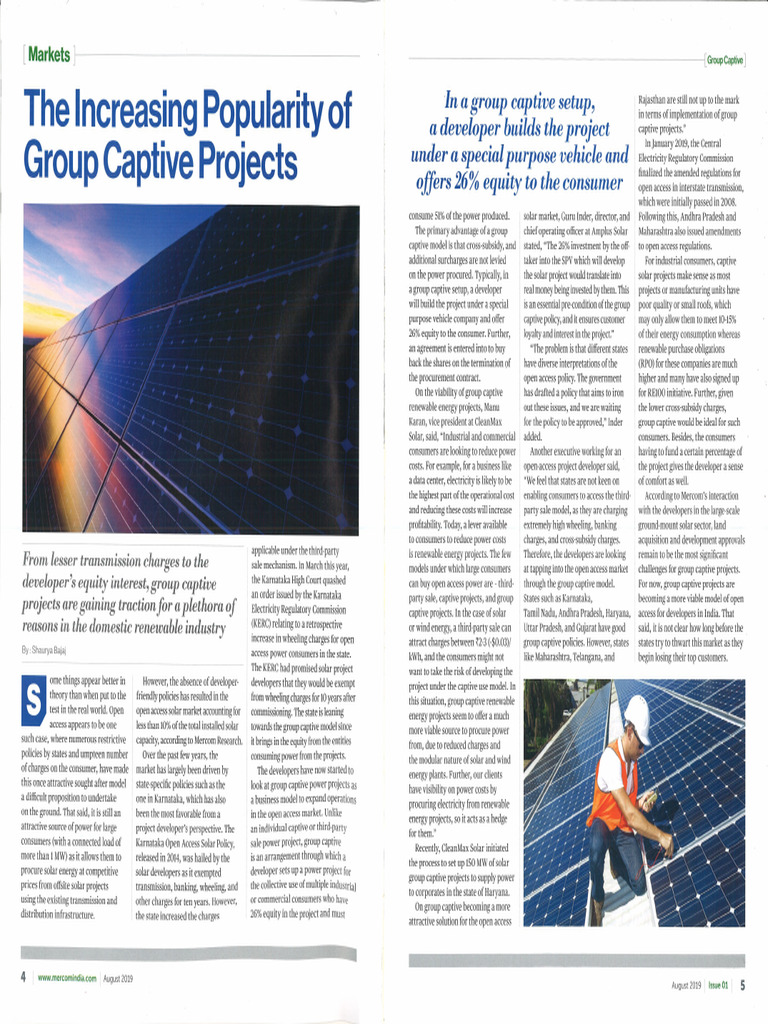 Mercom India Magazine August 2019 Edition Group Captive | PDF