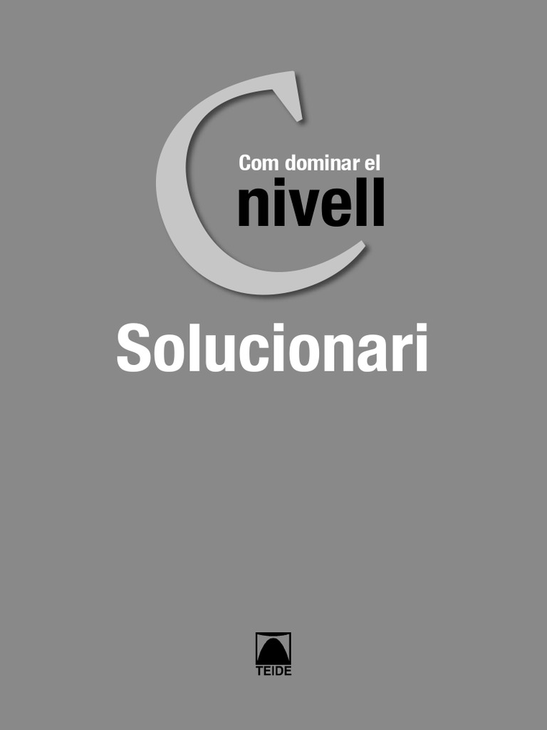 Solucionari Nivell C | PDF