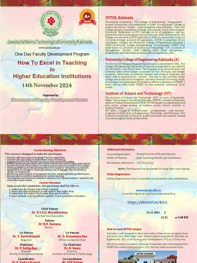 Brochure and Registration Form | PDF | Teachers