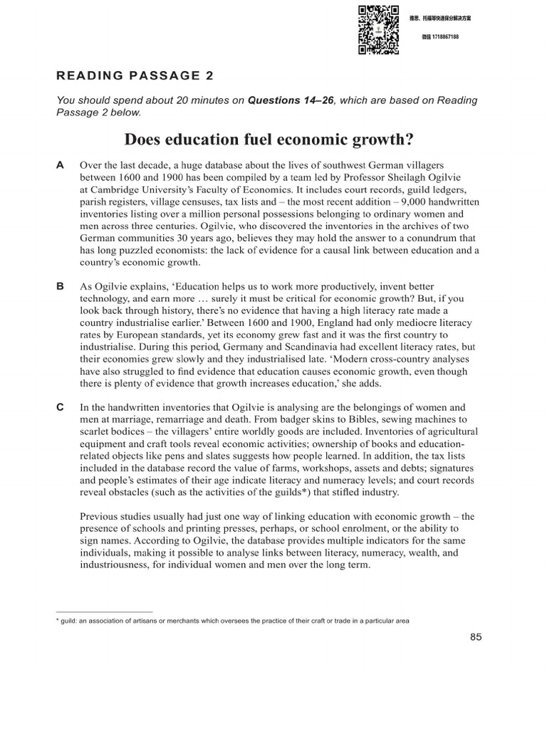 Reading - Cam 17 test 4 passage 2 | PDF