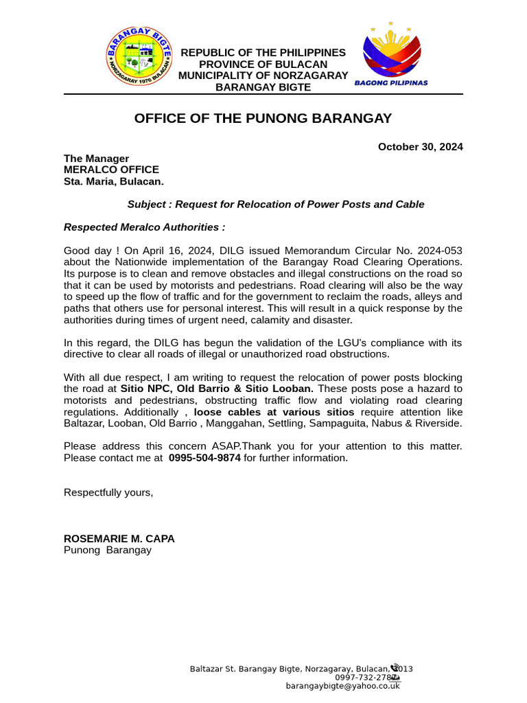 meralco posts road clearing | PDF