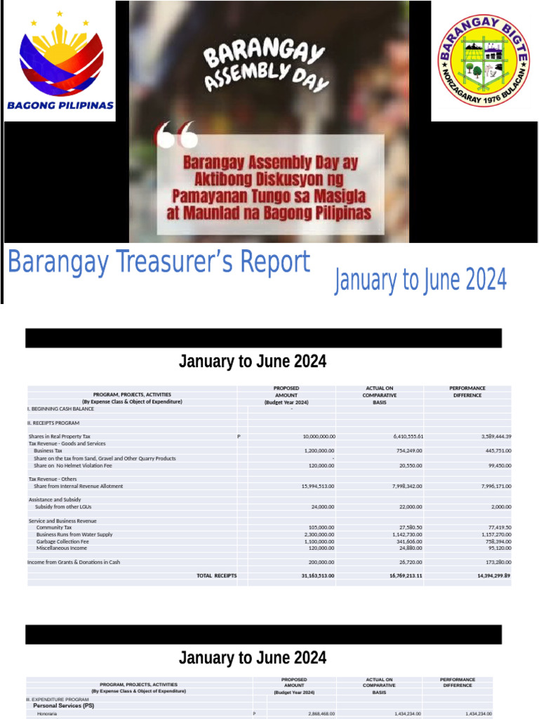 Soba Report January To June 2024 | PDF | Expense | Revenue