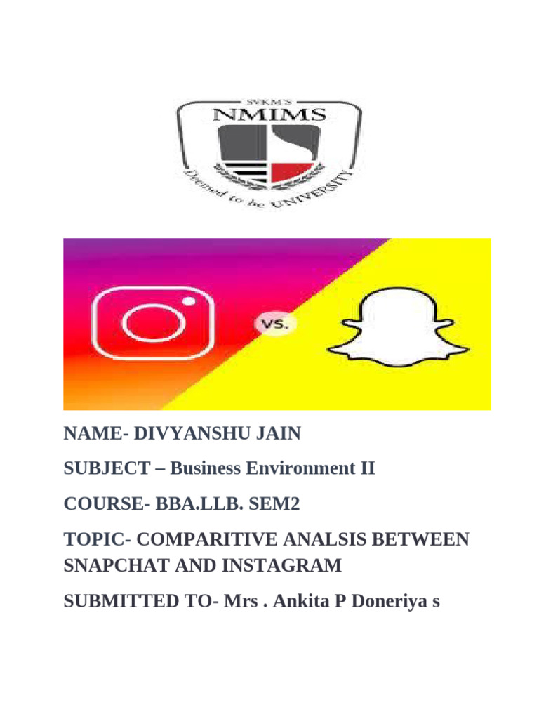 Kavya Garg and Nishika Lalchandani | PDF | Snapchat | Internet Privacy