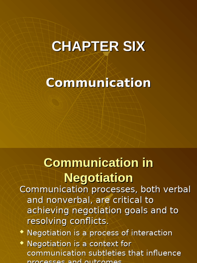 CHAPTER 6 Communication | PDF | Communication | Nonverbal Communication