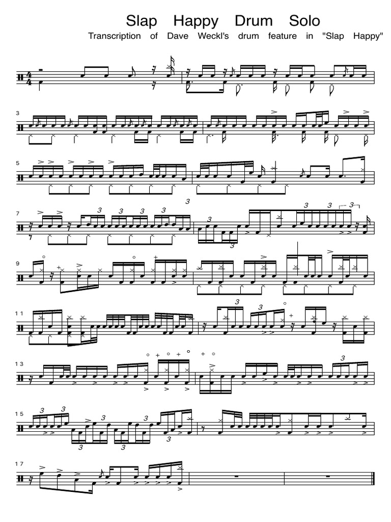 Slap Happy Drum Solo | PDF