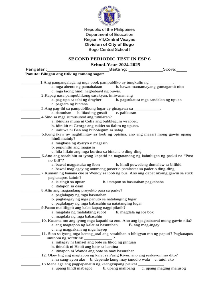 Esp 6 - Q2 24 251 | PDF