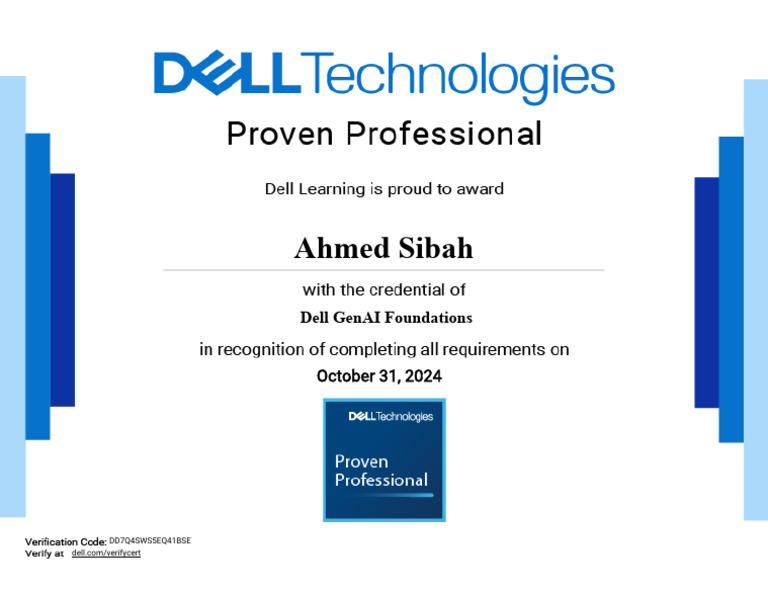 Dell GenAI Foundations Certificate | PDF
