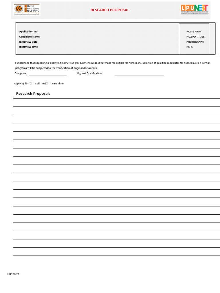 60ba39b55f59a345060862 Research Proposal Format | PDF