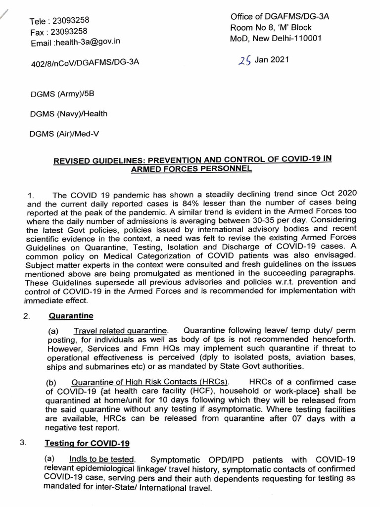 Revised Guidelines Covid | PDF | Diseases And Disorders | Epidemiology