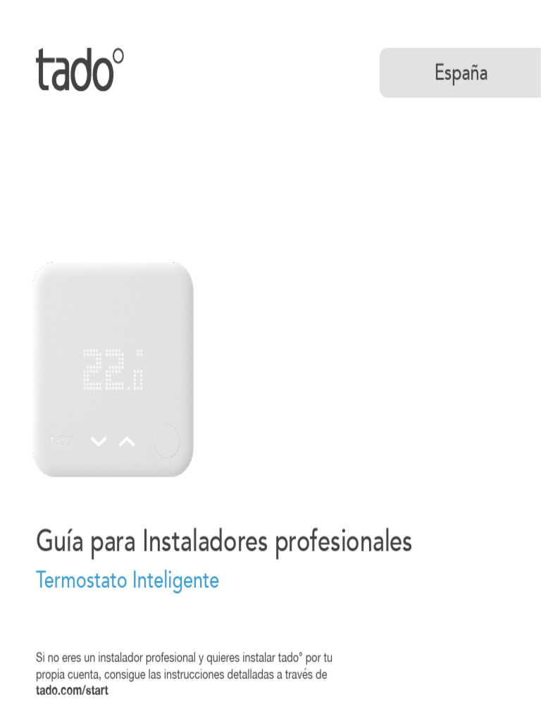 Guía de Instalación para Termostato Tado° | PDF | Termostato ...