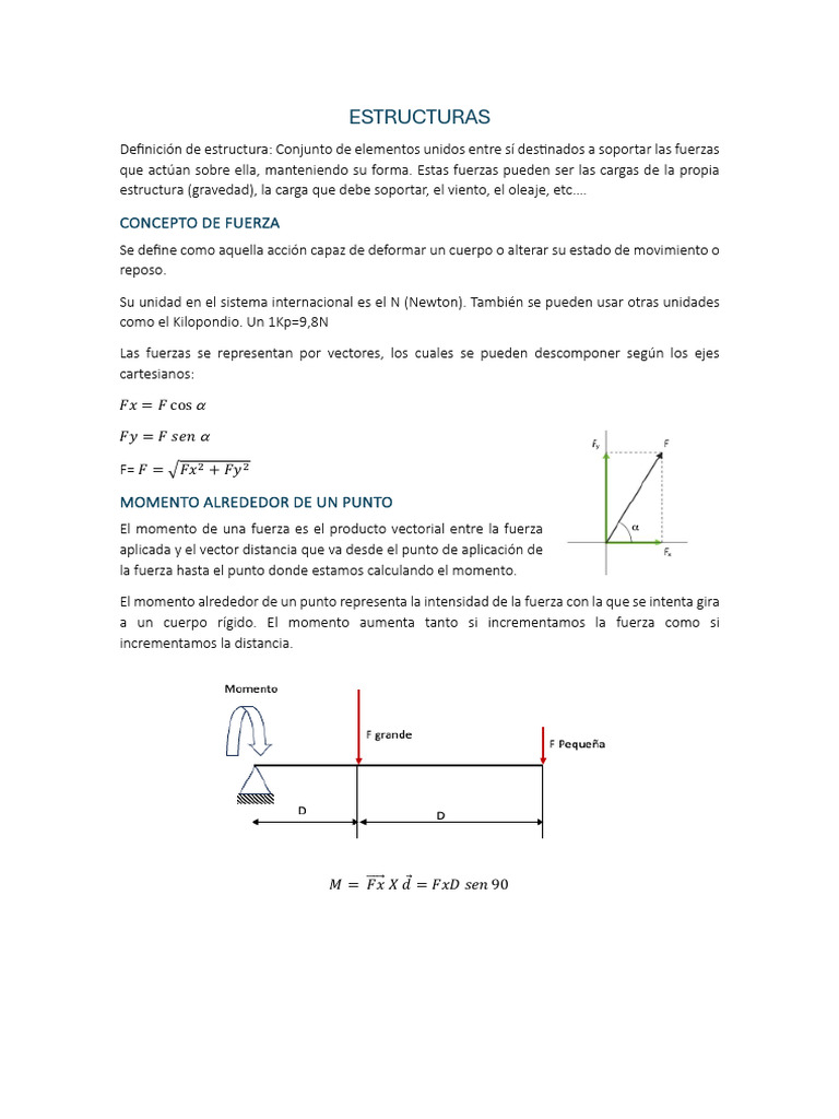 Análisis de Estructuras y Esfuerzos | PDF | Viga (Estructura) | Fuerza
