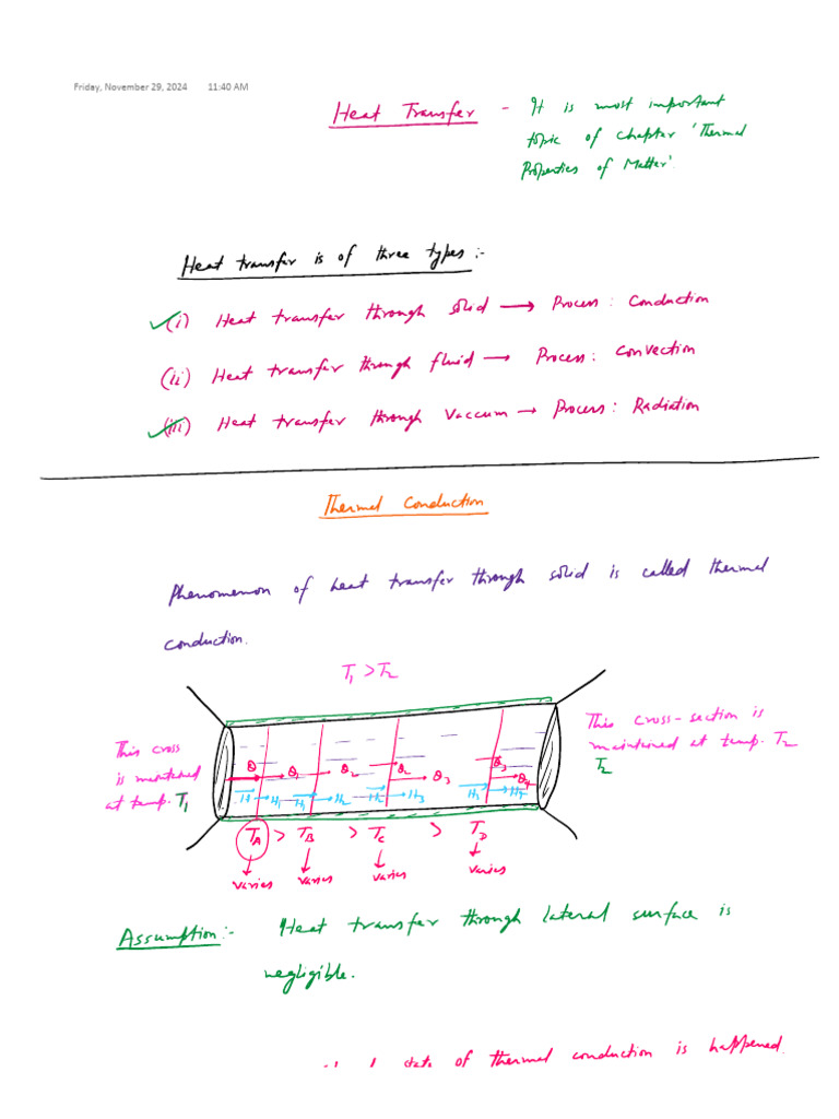 Heat Transfer - FR01 - 3rd Dec | PDF
