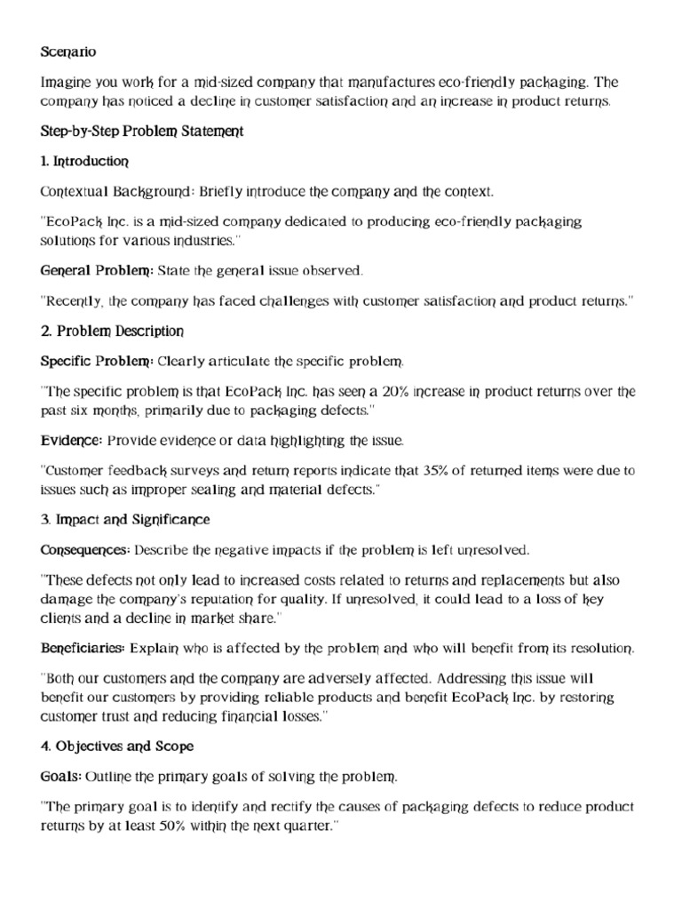 problem statements | PDF