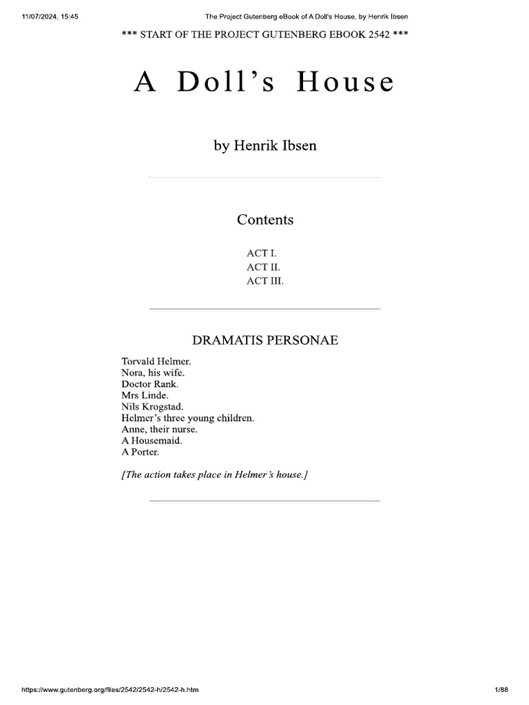 A Dolls House | PDF