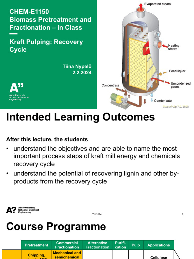 Kraft Pulping Recovery Cycle Guide | PDF | Pulp (Paper) | Industrial ...