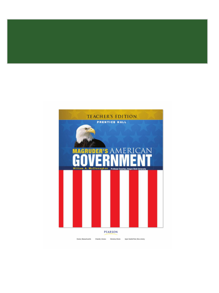 Magruder's American Government All Chapter Instant Download | PDF ...