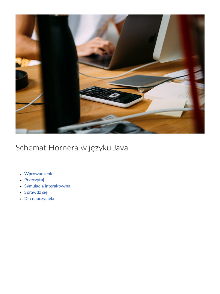 Schemat Hornera W Jezyku Java | PDF