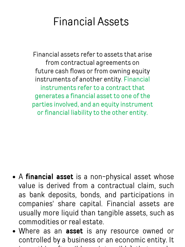 Financial Assets - PPTX - 20241118 - 163619 - 0000 | PDF | Financial ...