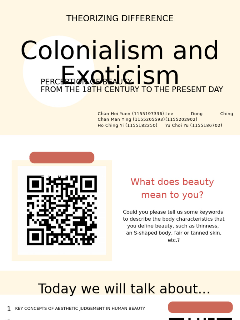 Colonialism and Exoticism | PDF | Beauty | Aesthetics