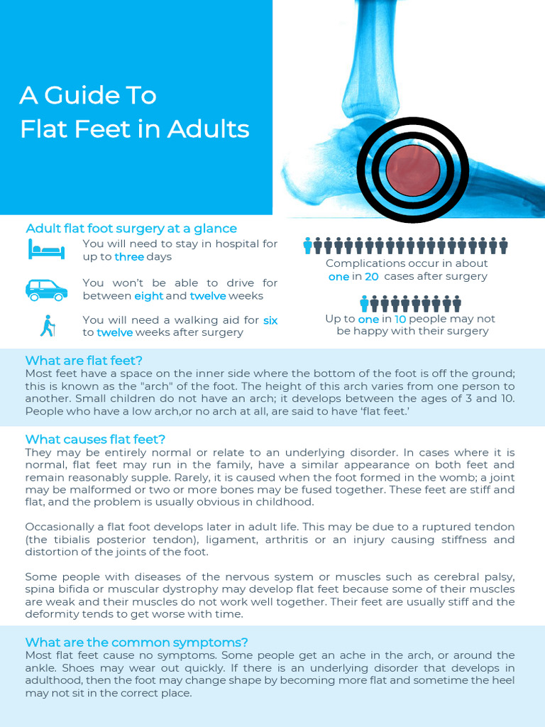 Understanding Adult Flat Feet: Causes & Treatments | PDF | Foot ...