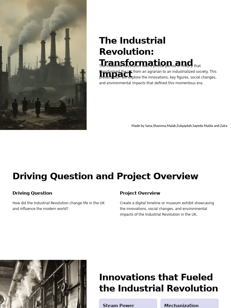 Industrial Revolution: UK Transformation | PDF | Industrial Revolution ...