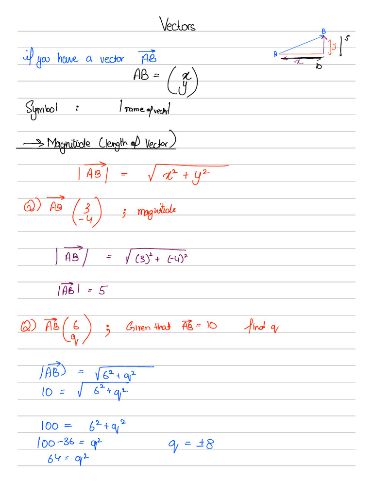 Vectors | PDF