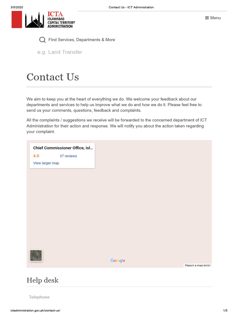 ICT Agriculture Complex Contact Info | PDF