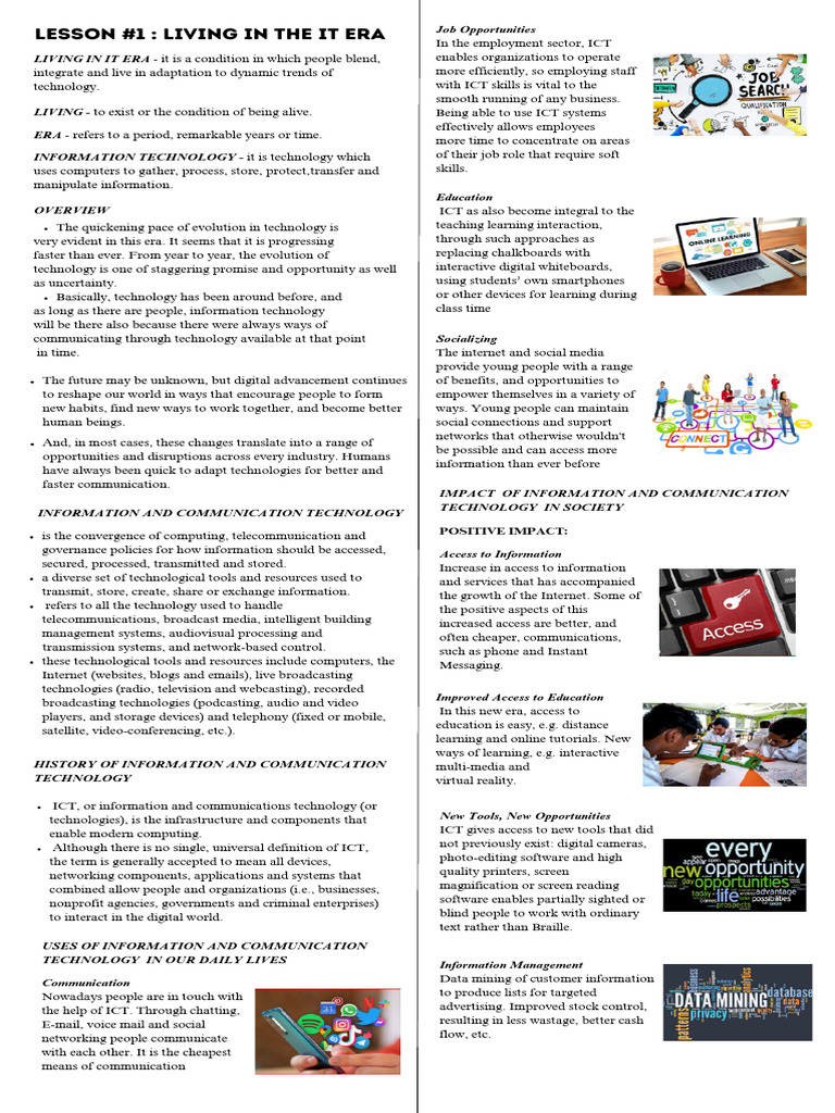 Elective Living in It Era - Ece | PDF | Computer Data Storage ...