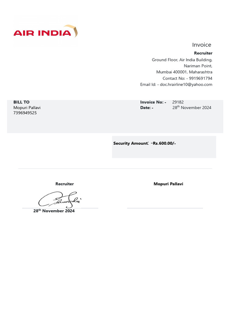 Invoice Copy 2 | PDF