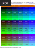 Complete HTML True Color Chart | PDF | Artistic Techniques | Light