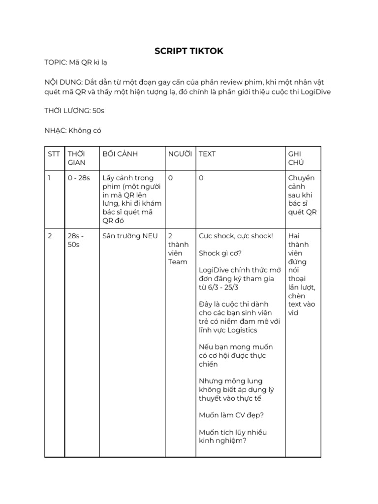 Script Tiktok | PDF