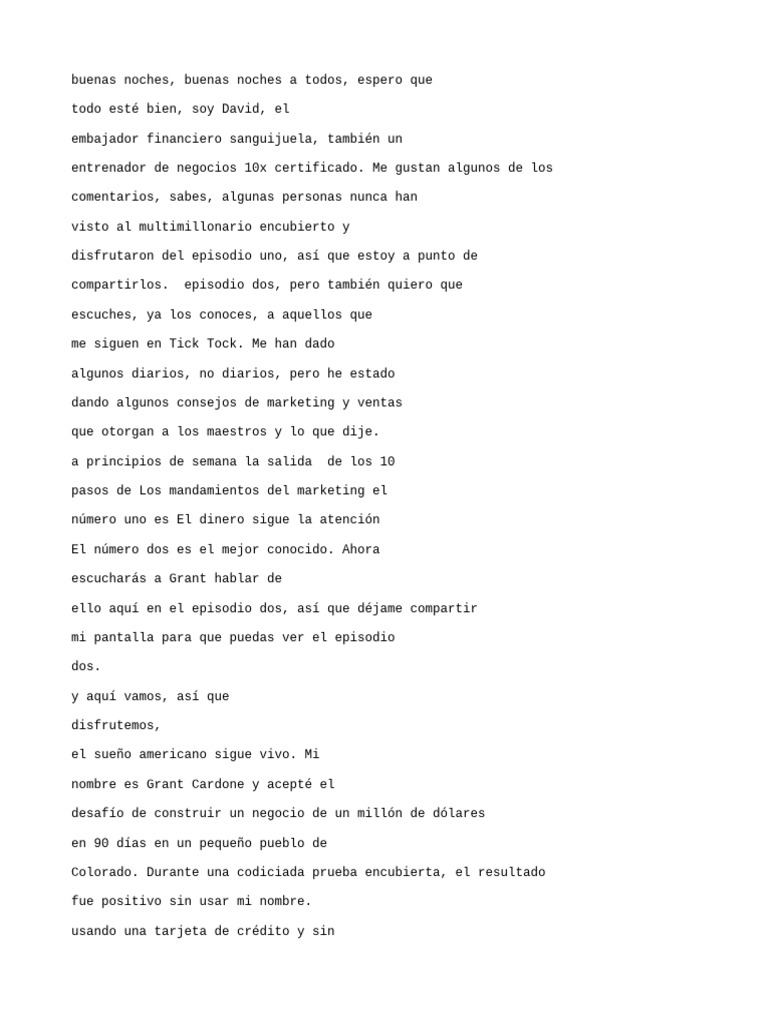 [Spanish] Behind the Scenes of UC Billionaire W_ Grant Cardone Episode ...