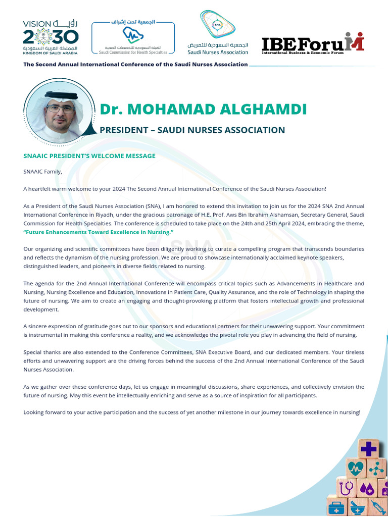 Saudi Nurses Association Conference 2024 | PDF