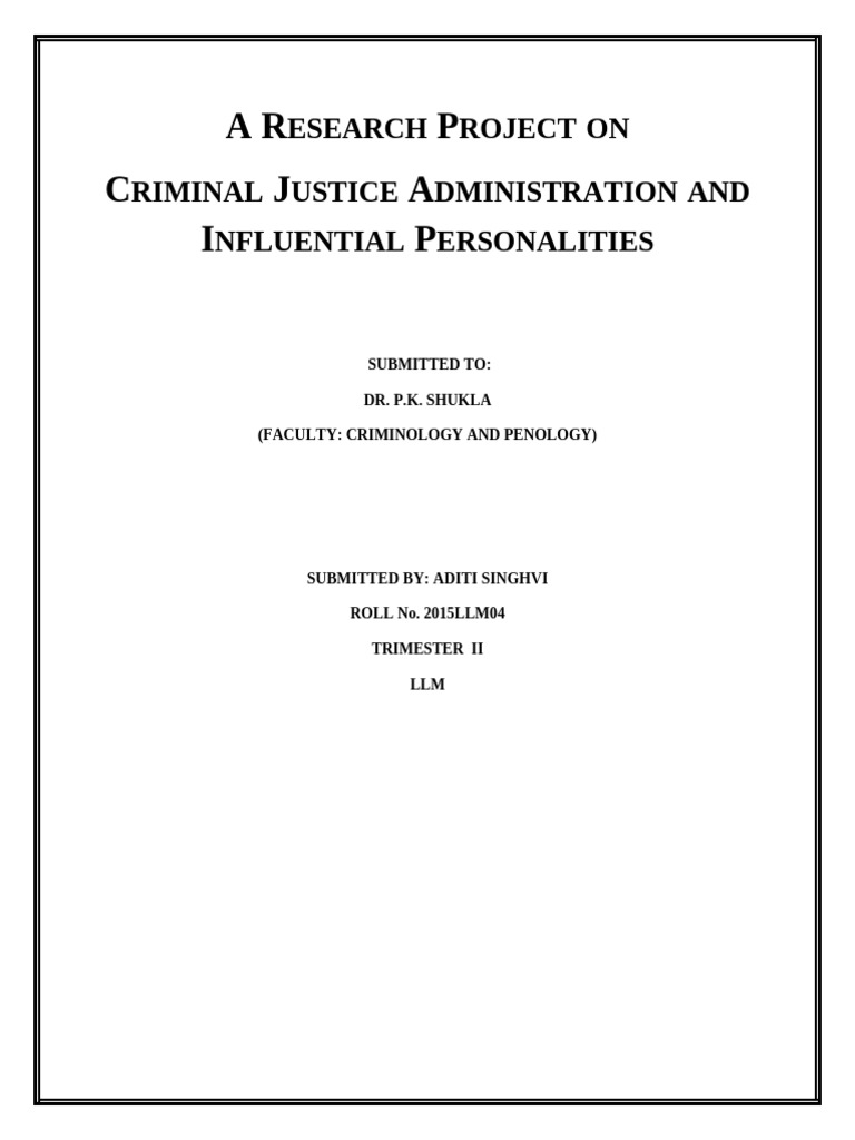 project (1) | PDF | Crimes | Crime & Violence