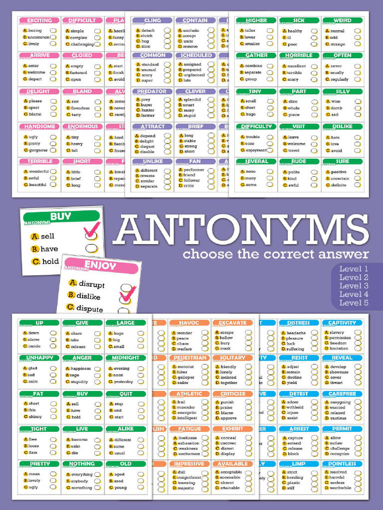 Synonyms:Antonyms | PDF