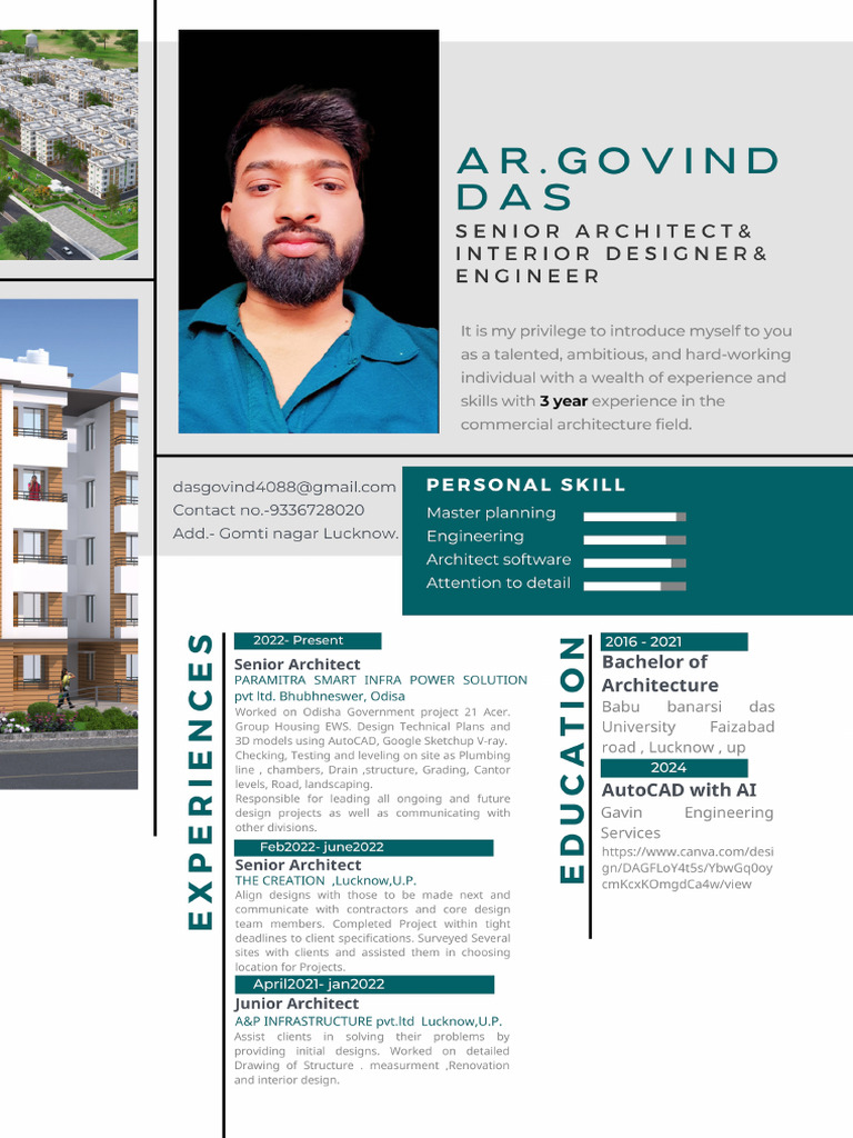 Govind Das Architecture & Engineering Resume | PDF
