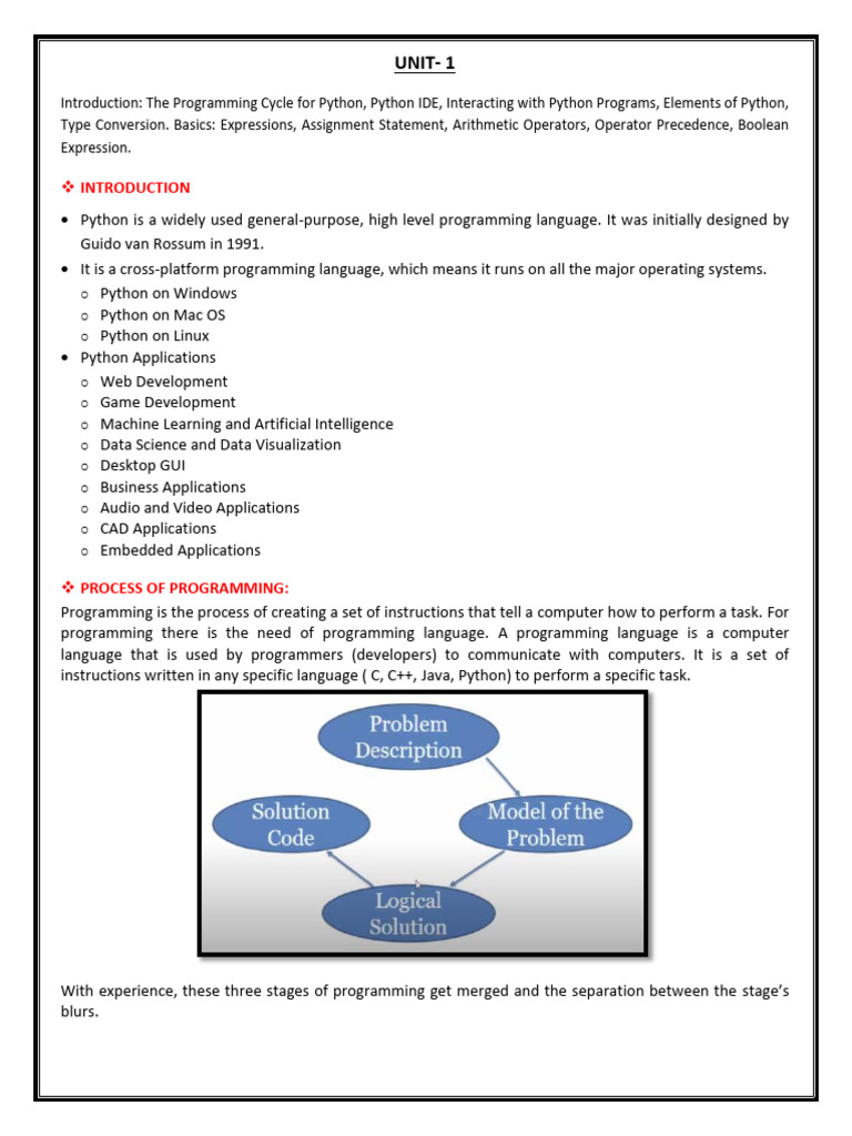Python (UNIT 1 mul exclusive | PDF | Data Type | Boolean Data Type
