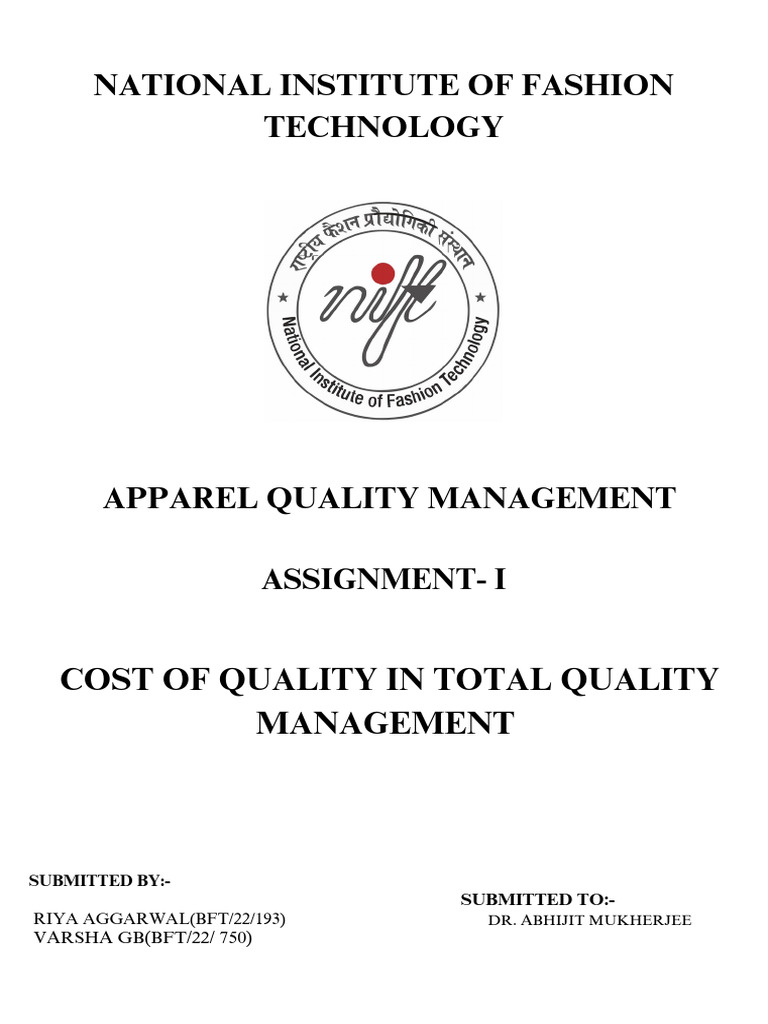 Apparel Quality Management Insights | PDF | Lean Manufacturing | Supply Chain
