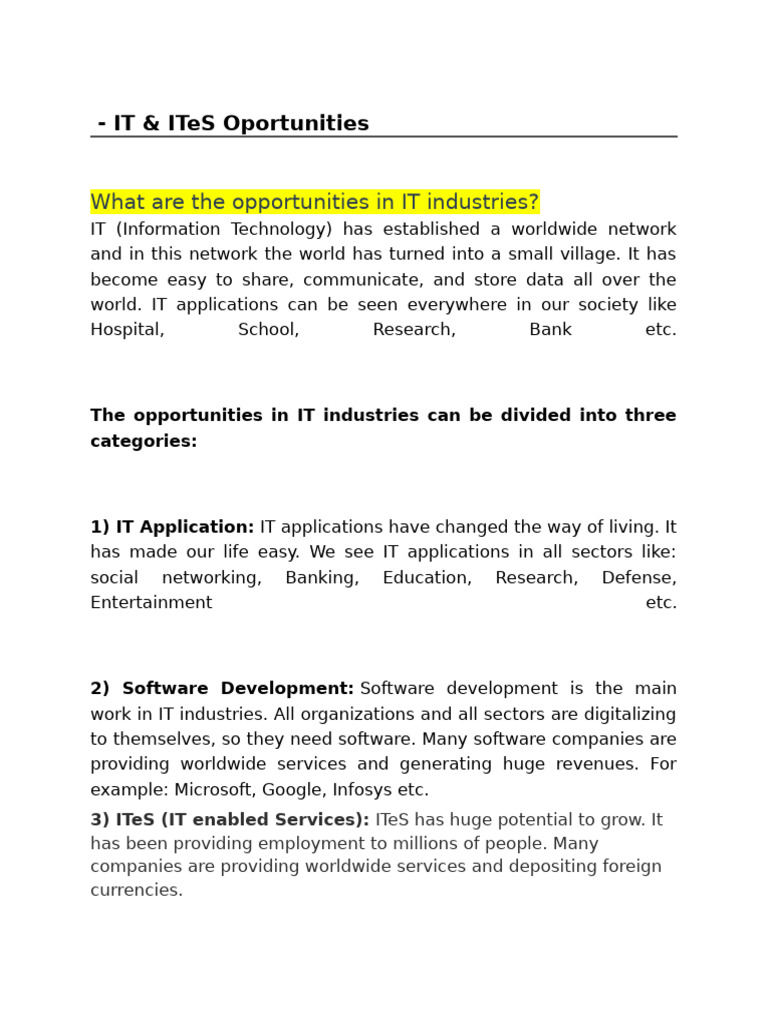 ch2 It Ites | PDF | Business Process Outsourcing | Outsourcing