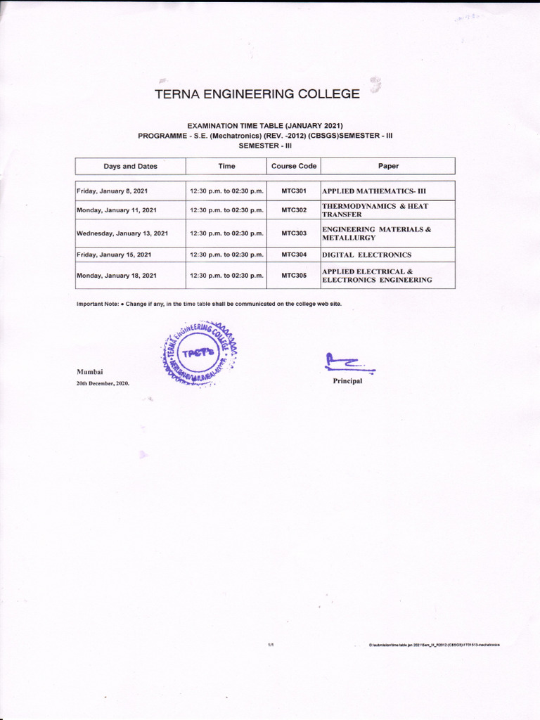 SEM III R-2012 CBSGS | PDF
